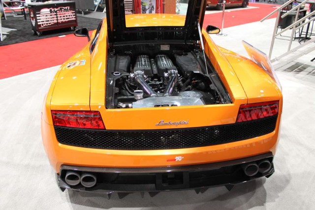 UGR's Record Setting Gallardo Stops at Optima Batteries Booth